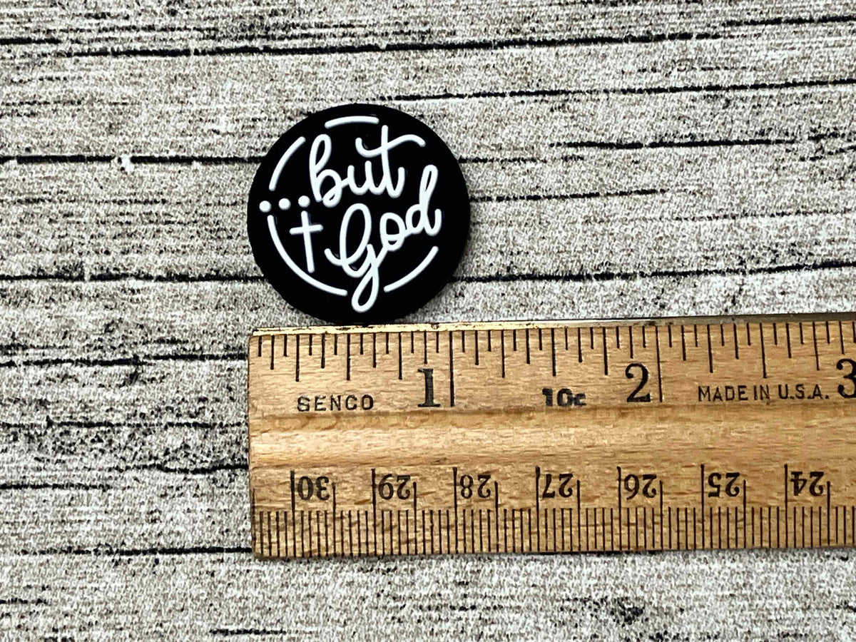 But God Circle Silicone Focal Bead – Heavenly Fabric Shop