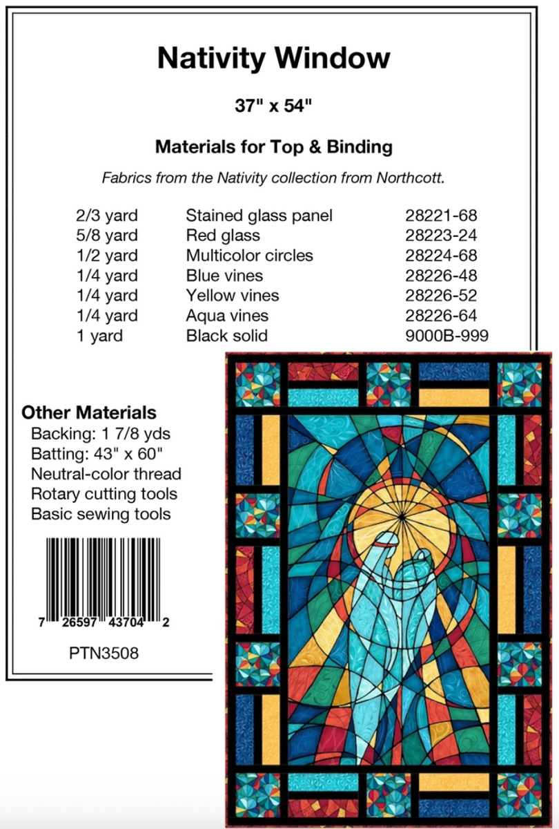 Nativity Window Quilt KIT – Heavenly Fabric Shop