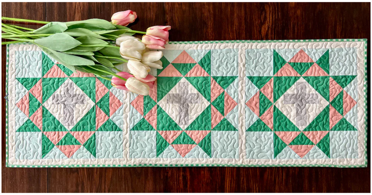 Rugged Cross Table Runner Pattern – Heavenly Fabric Shop