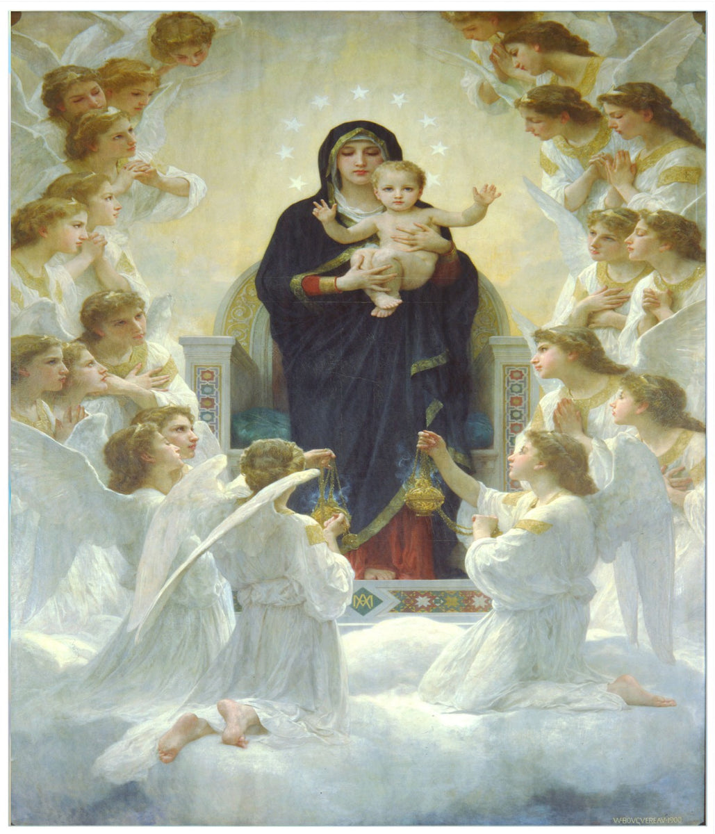 Masterpieces: The Virgin With Angels Cotton Fat Quarter Panel ...