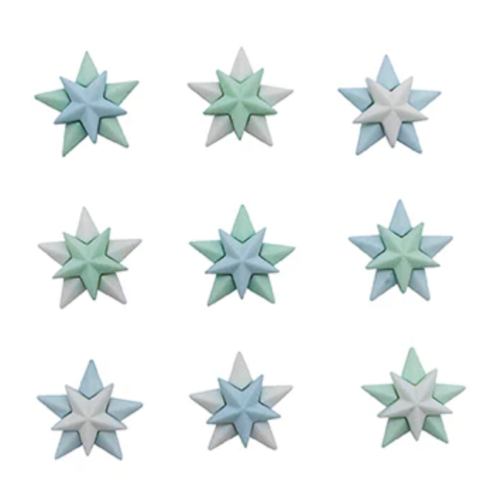 Large Silent Night Christmas Stars Buttons Set – Heavenly Fabric Shop