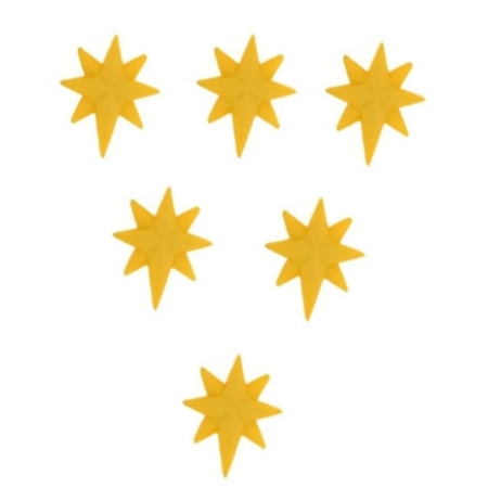 Glitter Christmas Stars Buttons Set – Heavenly Fabric Shop