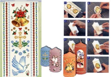 Christmas or Easter Candle & Craft Transfers Set – Heavenly Fabric Shop