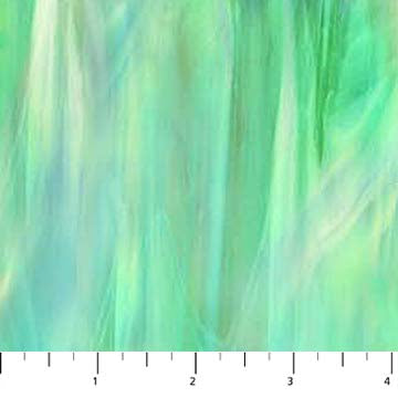 Spirit of Love Stained Glass Texture Light Green Cotton Fabric ...