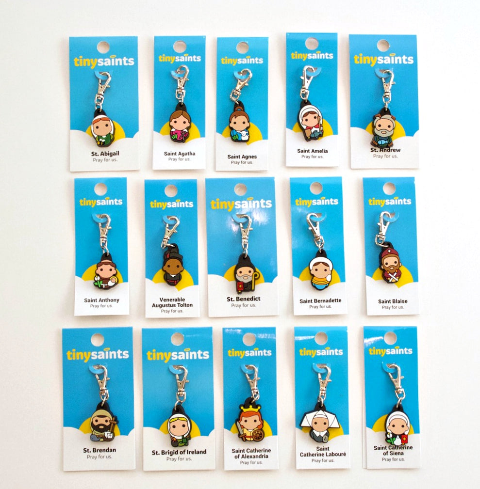Tiny Saints Rubber Charms A-J – Heavenly Fabric Shop